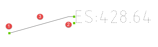 Surface Elevations and 1 Point Slope Labels