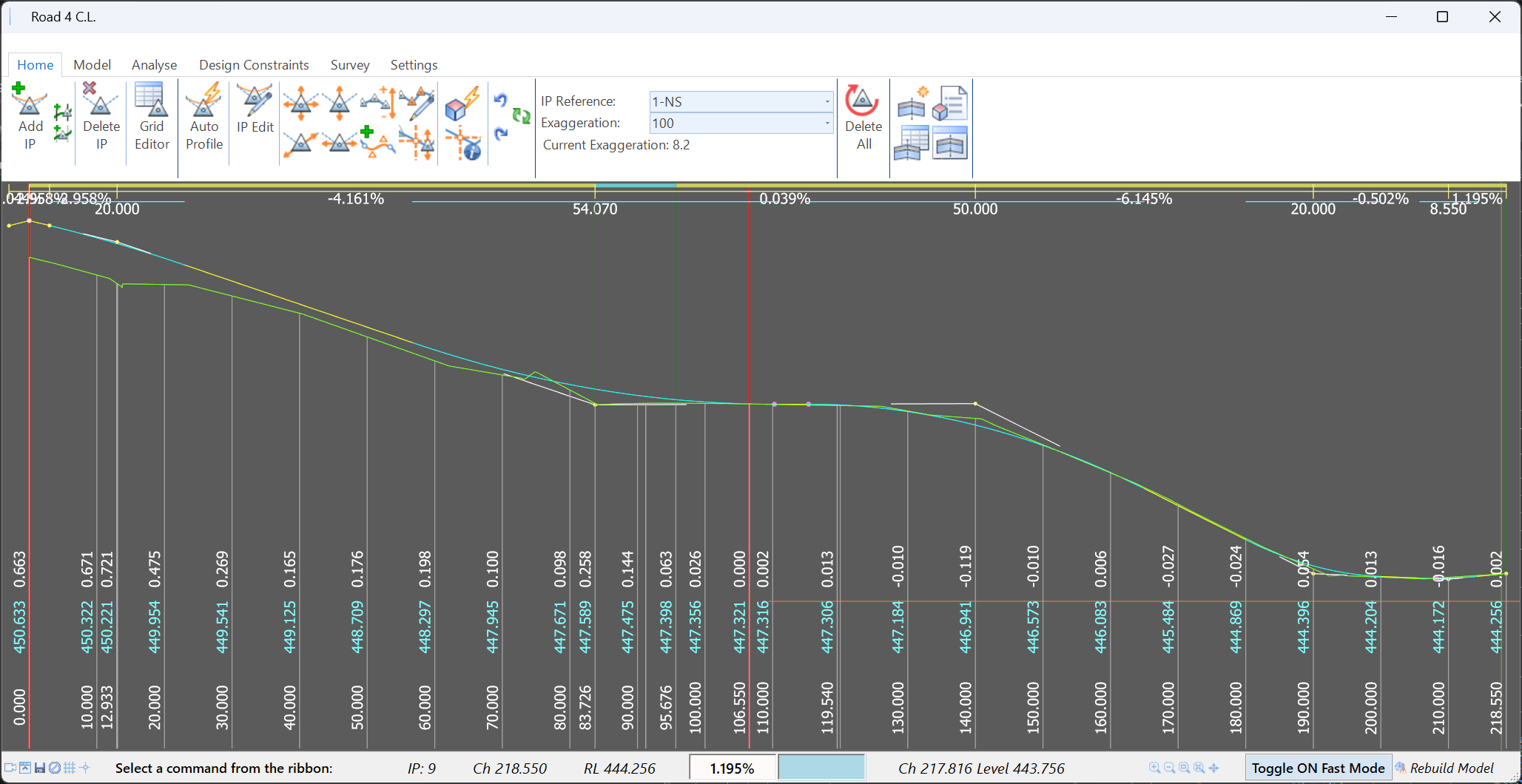 how to draw vertical profile in civil 3d